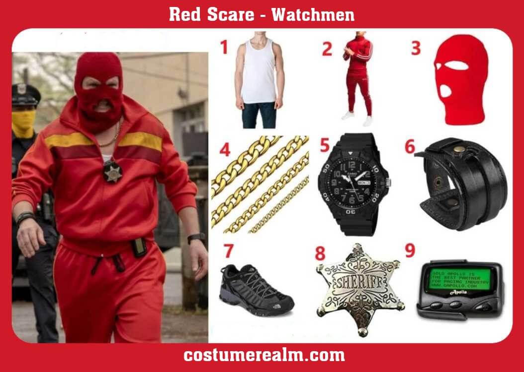 Dress Like Red Scare From HBO's Watchmen, Diy Red Scare Costume Guide.