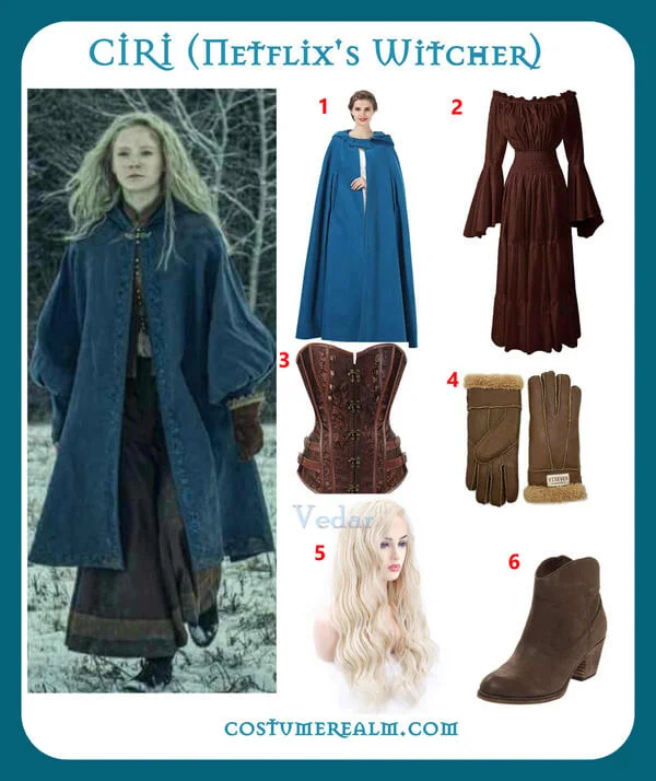 How To Dress Like Ciri Costume From The Witcher Of Netflix, Diy The ...