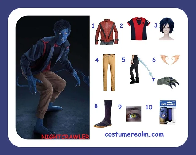 Dress Like Nightcrawler Costume Guide, Diy, Marvel Hallowen Costume
