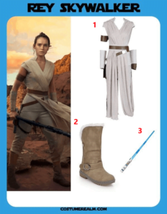 How To Dress Like Rey Costume Guide, Diy Star Wars Rey Cosplay Costume