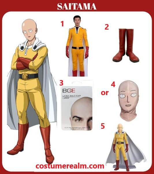 How To Dress Like Saitama Costume Guide, Saitama Halloween Costume Guide