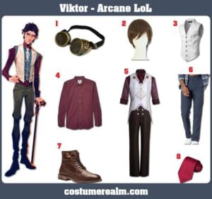How To Dress Like Dress Like Viktor From Arcane LoL Guide For Cosplay ...